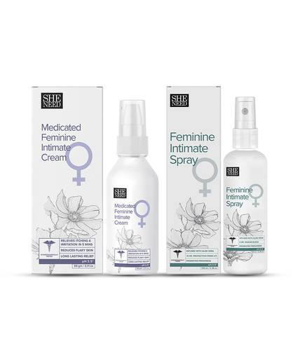 Feminine Intimate Hygiene Combo- Intimate Spray + Intimate cream ...