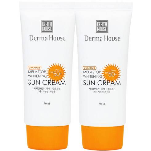 Melastop Whitening Sun Cream SPF50+++ 50ml*2ea - maccaron