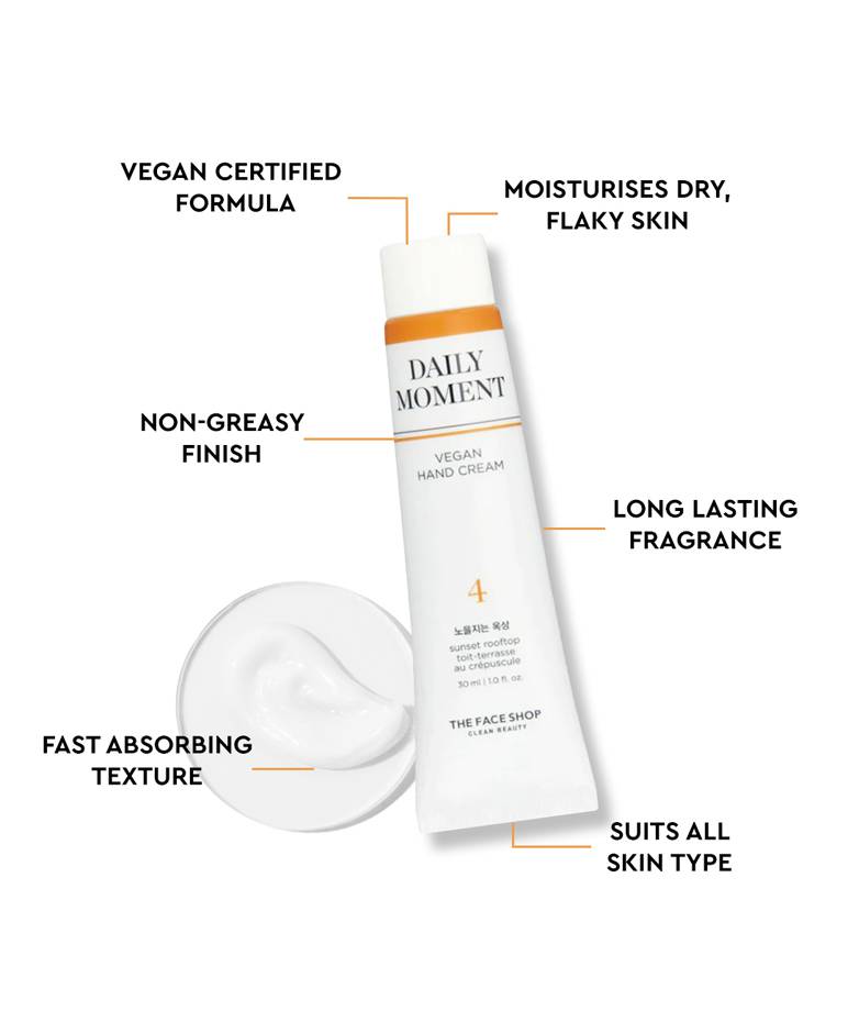 Daily Moment Vegan Hand Cream - Sunset Rooftop with Hyaluronic Acid ...