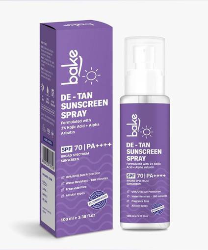 Detan Sunscreen Spray SPF 70 PA+++ For Tan Removal ,Pigmentation & UVA ...