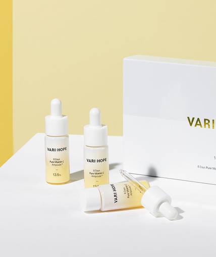 VARI:HOPE 8 days pure vitamin c ampoule plus 15g (3 pcs box) - Maccaro