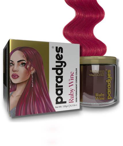Ruby Wine Hair Colour - 120gm - maccaron