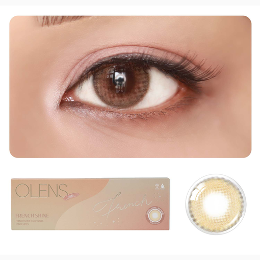Daily Color Contact Lens - French Shine Hazel (0.00 Plano) - Premium ...