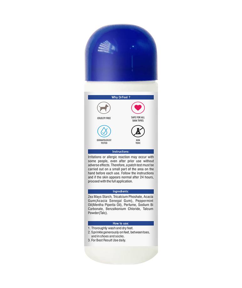 Buy Dr Foot Odor Fighting Foot Powder 100gm Online - Maccaron