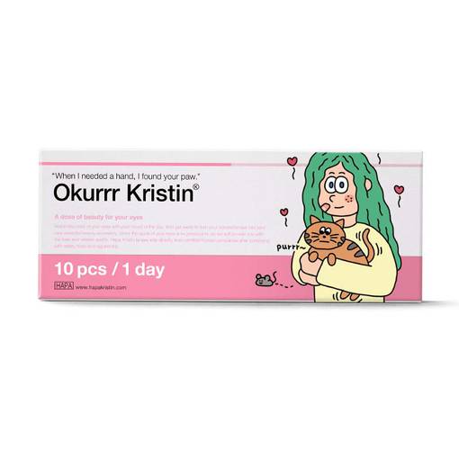 Hapakristin Okurrr Kristin brown 10Pcs/ 1 Day - Maccaron