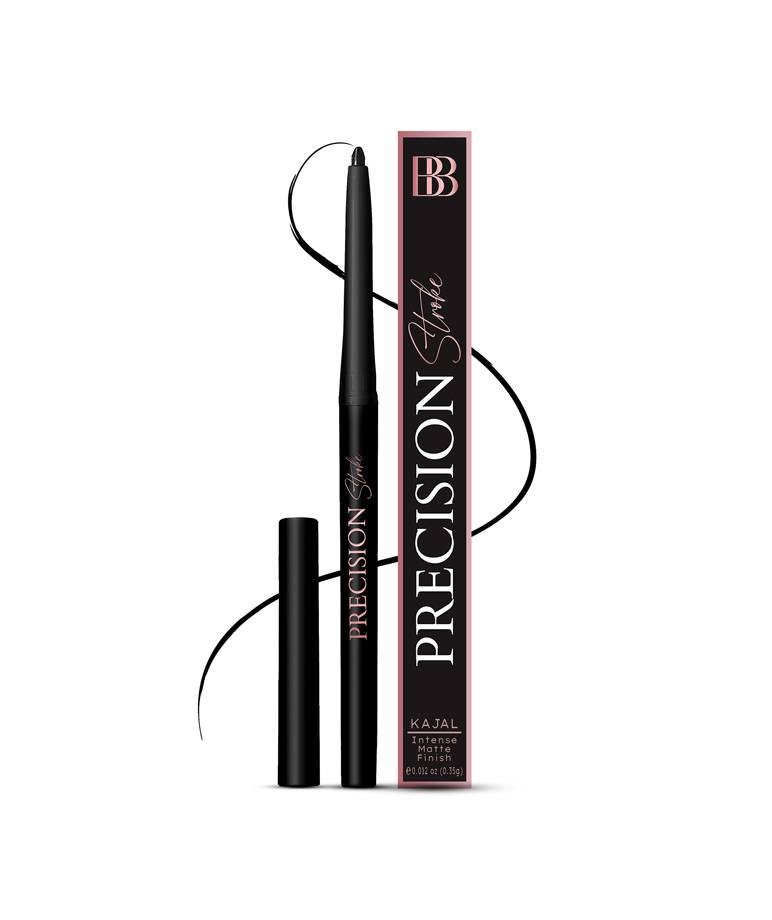 A Precision Stroke Kajal - Jet Black, Long Lasting, Water-Proof & Smudge Proof with Precise ...