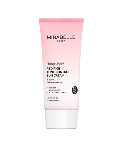 Hong Ssal Red Rice Tone Control Sun Cream - maccaron
