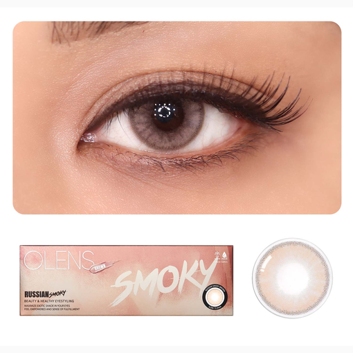Daily Color Contact Lens - Russian Smoky Brown (0.00 Plano) - Premium ...
