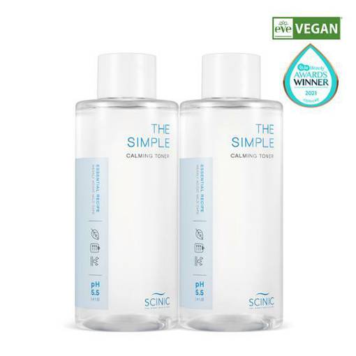 The Simple Calming Toner Duo (300ml*2) - maccaron