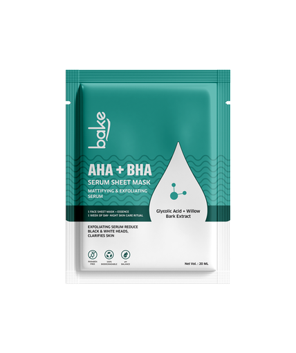 [Free]AHA + BHA Serum Sheet Mask - maccaron
