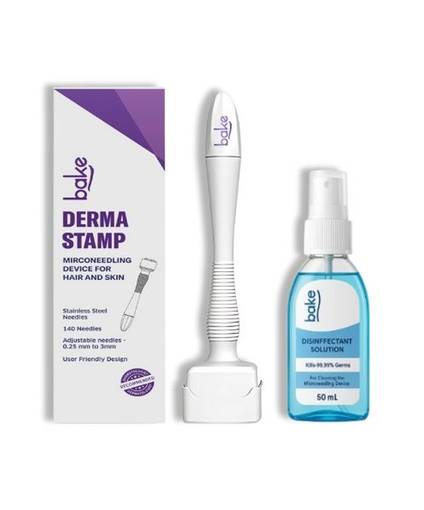 Derma Stamp for Hair & Beard Growth with Adjustable 0.25–3mm & 140 ...